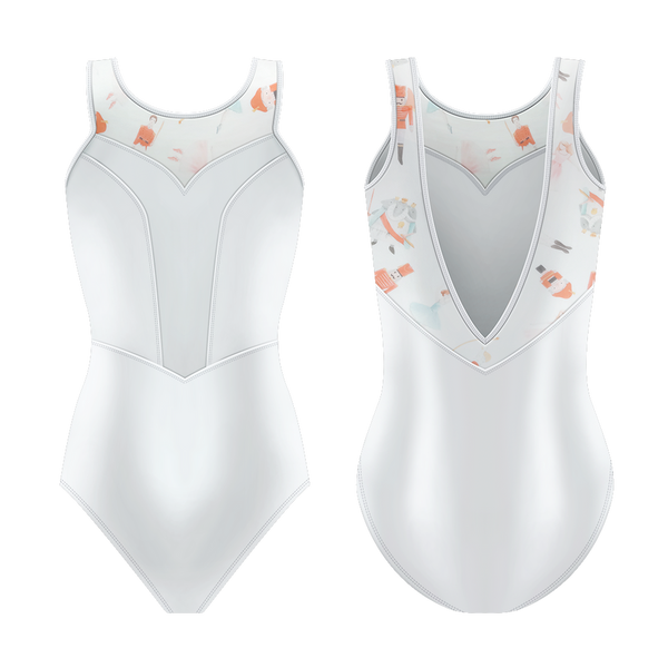 Danse de Paris - DDP NUTCRACKER Sweet Leotard - three colors Rouge, Wh ...